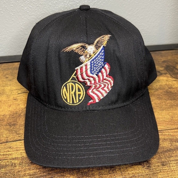 NRA | Accessories | Vintage Nra Hat Cap Bald Eagle American Flag Black ...